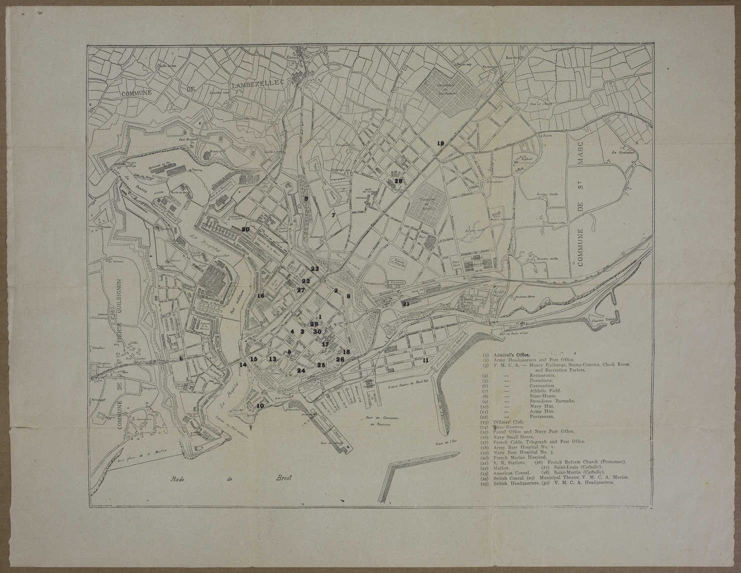 Map of Military Headquarters | Harry S. Truman