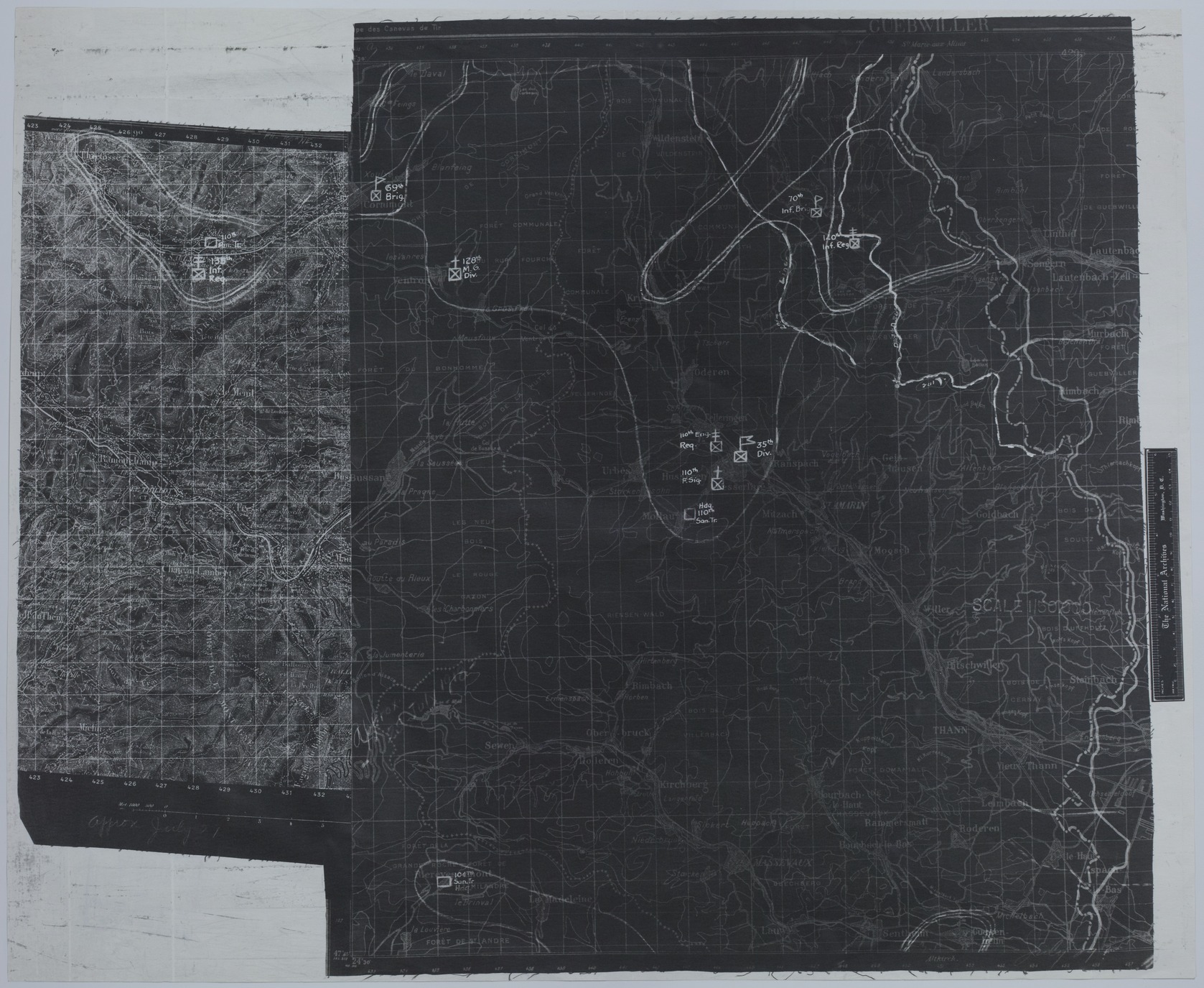 Map of 35th Division Positions | Harry S. Truman