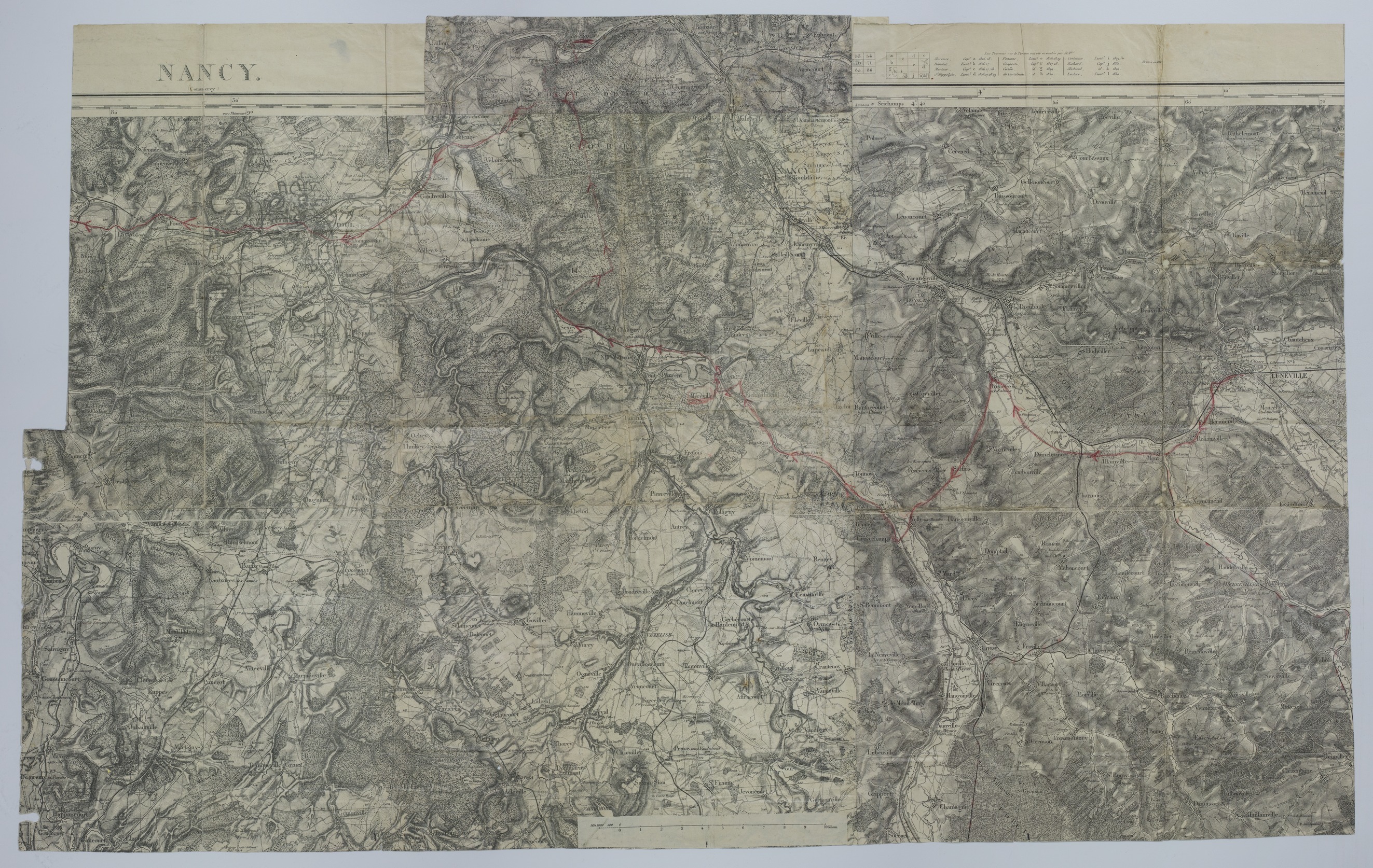 Map of the Movement of the 128th Machine Gun Battalion | Harry S. Truman