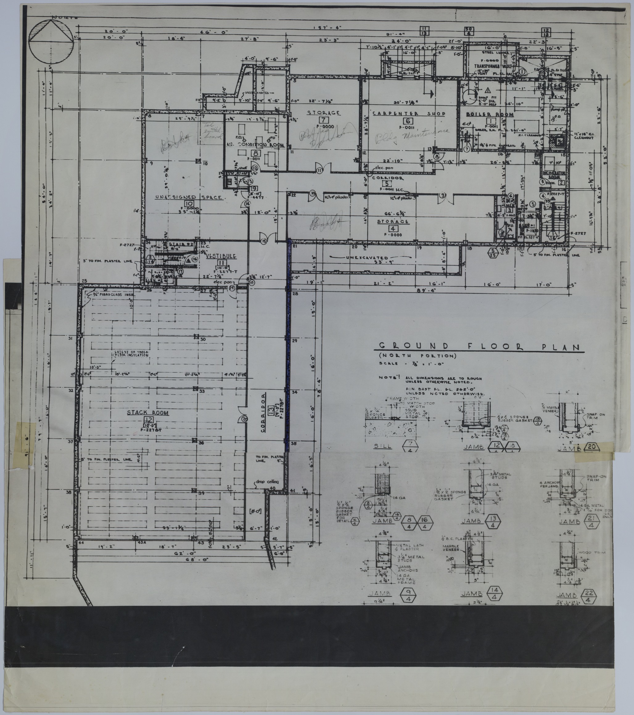 Drawing of the Proposed Basement of the Harry S. Truman Library | Harry ...