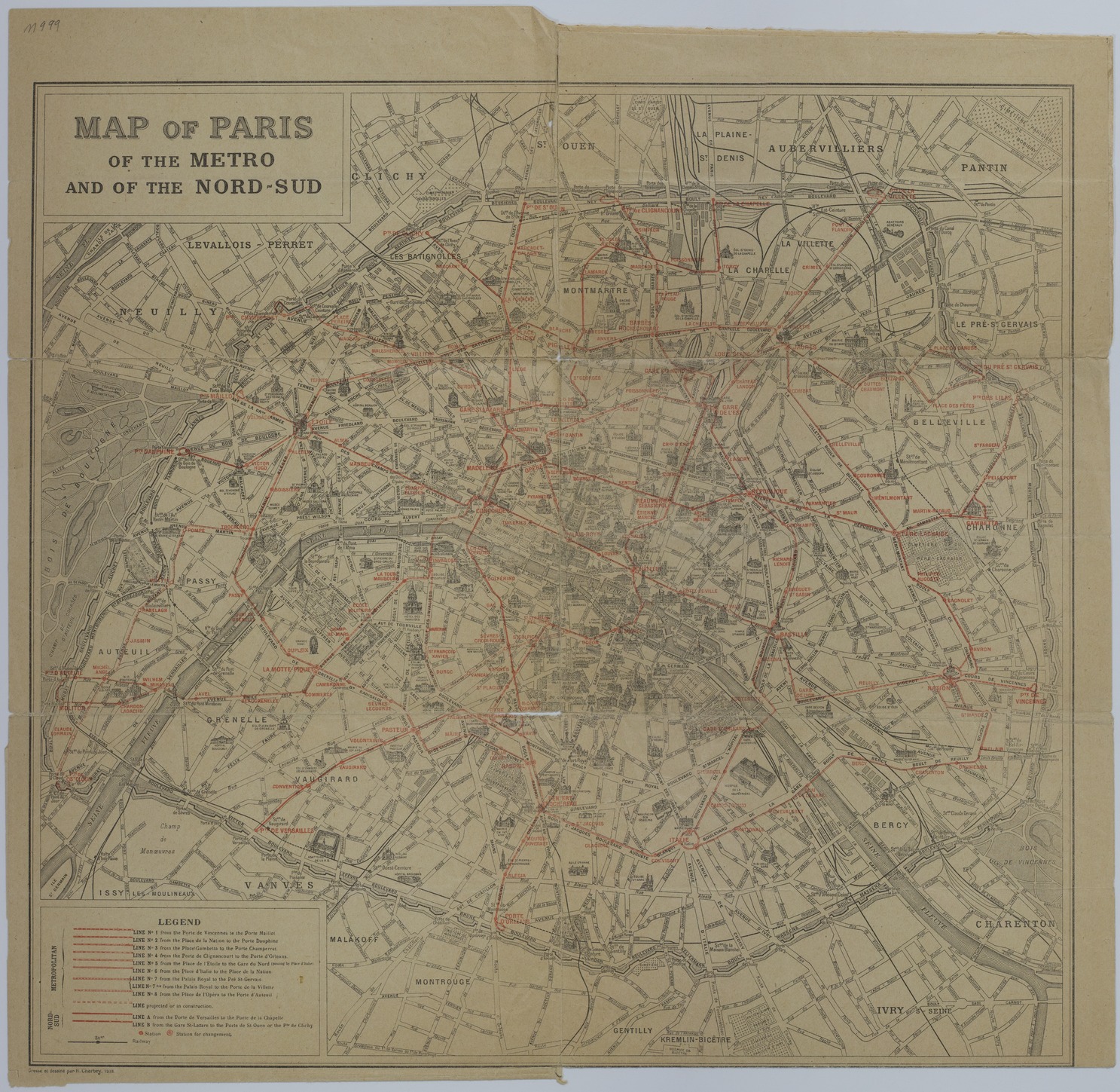 Map of Paris Transportation Systems | Harry S. Truman