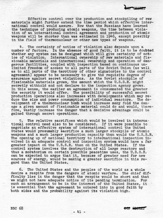 "A Report to the National Security Council - NSC 68" | Harry S. Truman