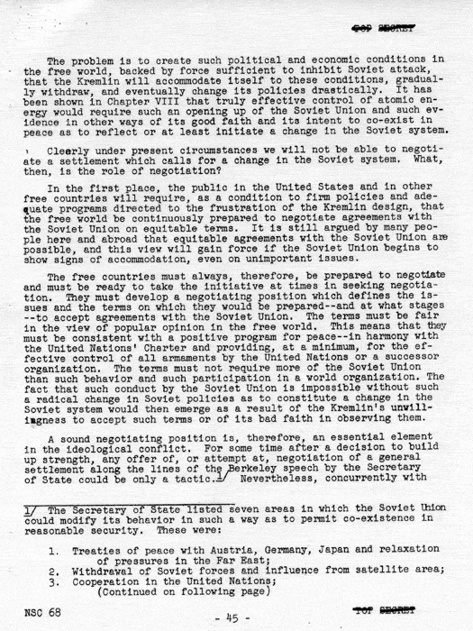 "A Report to the National Security Council - NSC 68" | Harry S. Truman