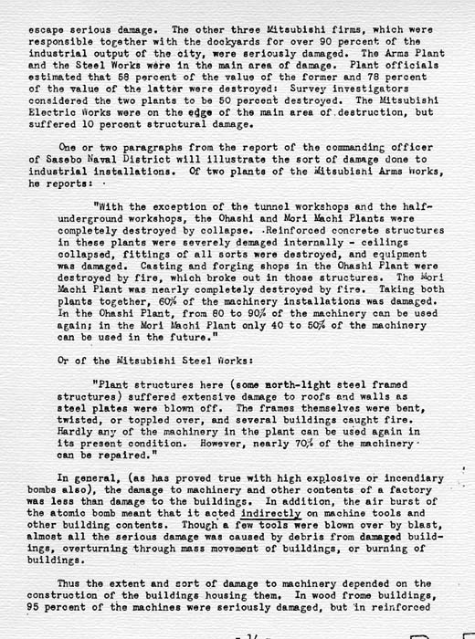 U. S. Strategic Bombing Survey: The Effects of the Atomic Bombings of ...