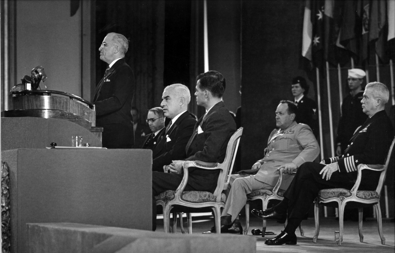 President Truman Delivers the Closing Address at the U.N. Conference in ...