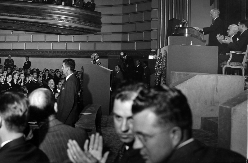 President Truman Delivers the Closing Address at the U.N. Conference in ...