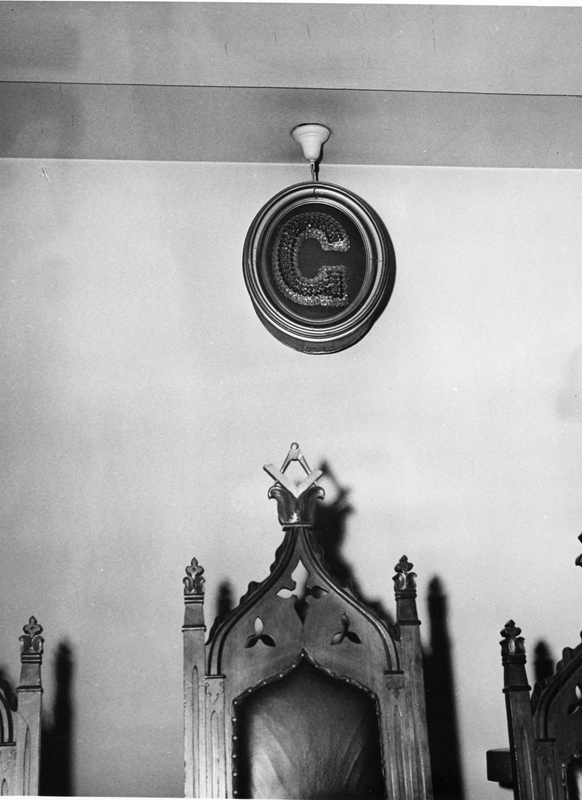 The chair of the Worshipful Master of a Masonic Lodge | Harry S. Truman
