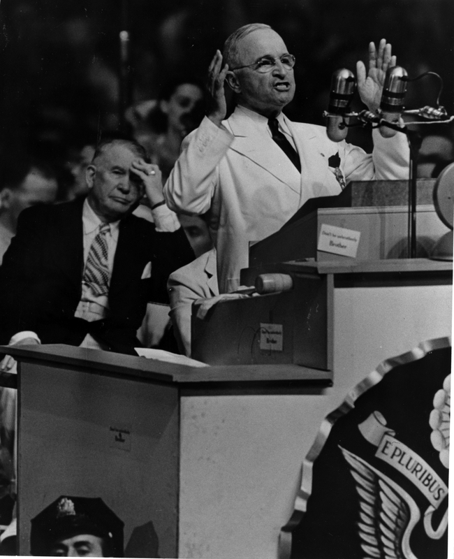 President Truman Speaking at the Democratic National Convention | Harry ...