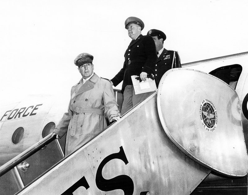 General MacArthur debarks at Washington National Airport | Harry S. Truman