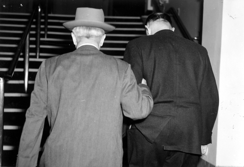 Truman and Clyde T. Ellis at the Willard Hotel in Washington, D.C ...
