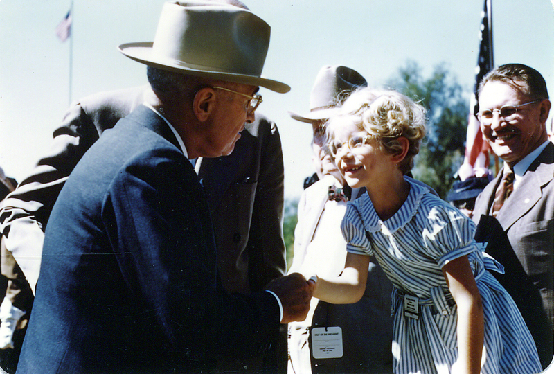 President Harry S. Truman Shakes Hands with Child in Denver, Colorado ...