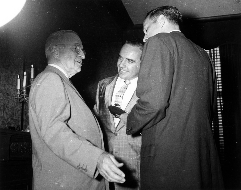 Former President Truman and others at American Legion Convention ...