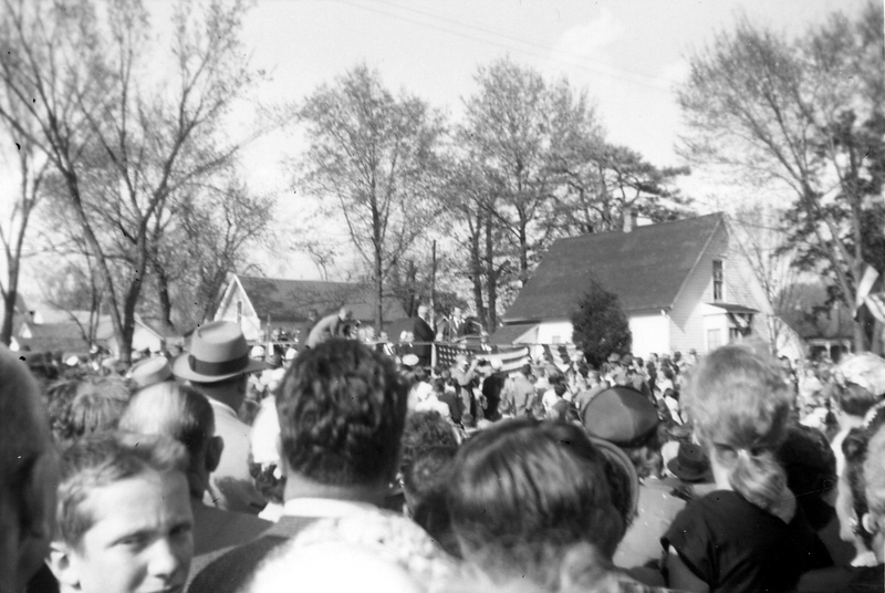 Former President Truman at the dedication of his birthplace in Lamar ...