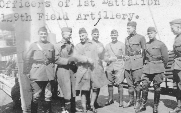 Officers of 1st Battalion, 129th Field Artillery | Harry S. Truman