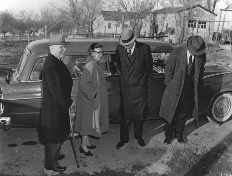Harry and Bess Truman at Truman Library site | Harry S. Truman