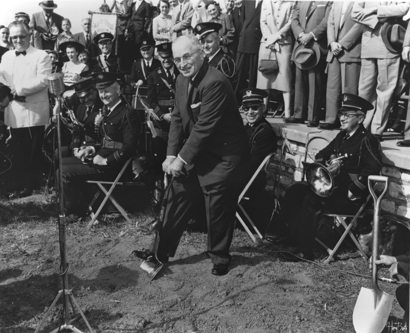 Harry S. Truman at Groundbreaking for Truman Library | Harry S. Truman