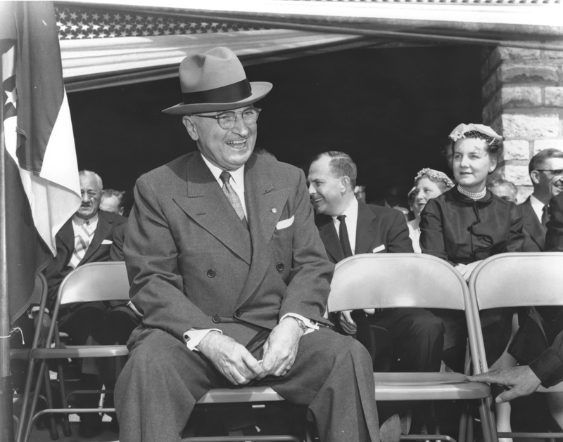 Truman at groundbreaking for Truman Library | Harry S. Truman