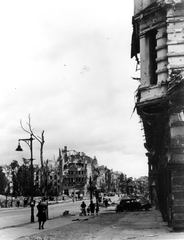 Buildings in Berlin showing damage from bombing in World War II | Harry ...