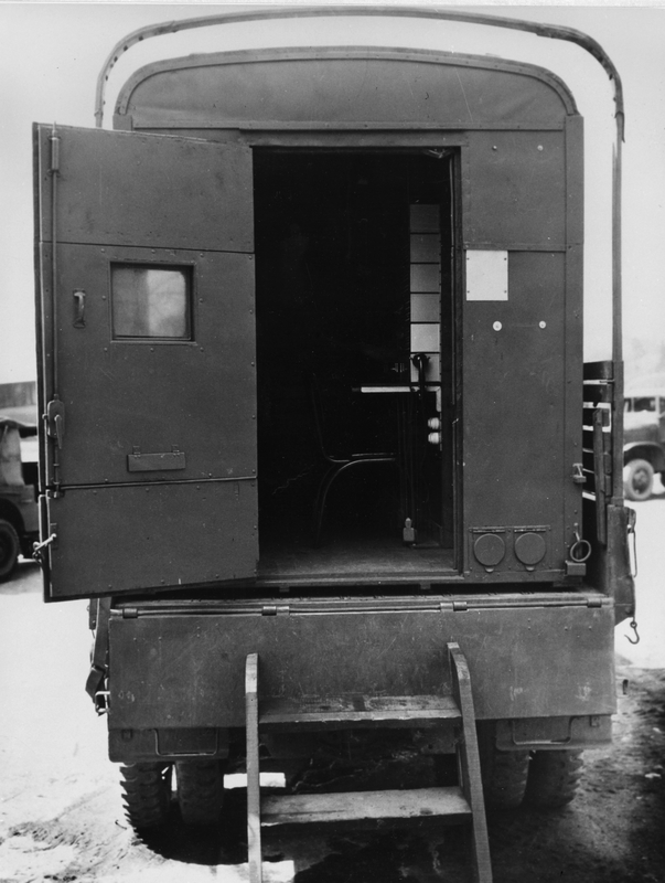 Mobile teletype unit during Korean War | Harry S. Truman