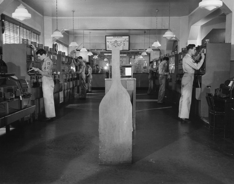Headquarters Far East Command Communications Center in Tokyo during ...