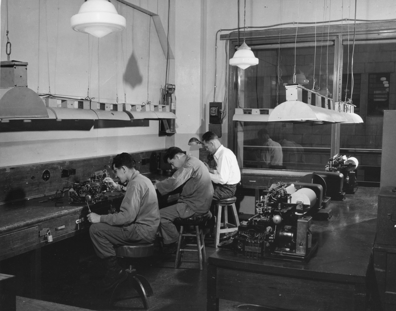 Headquarters Far East Command Communications Center in Tokyo during ...