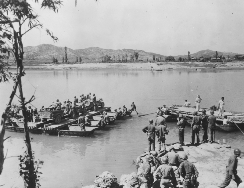 Ferry Crossing Naktong River In Korea Harry S Truman ferry-crossing-naktong-river-in-korea-harry-s-truman