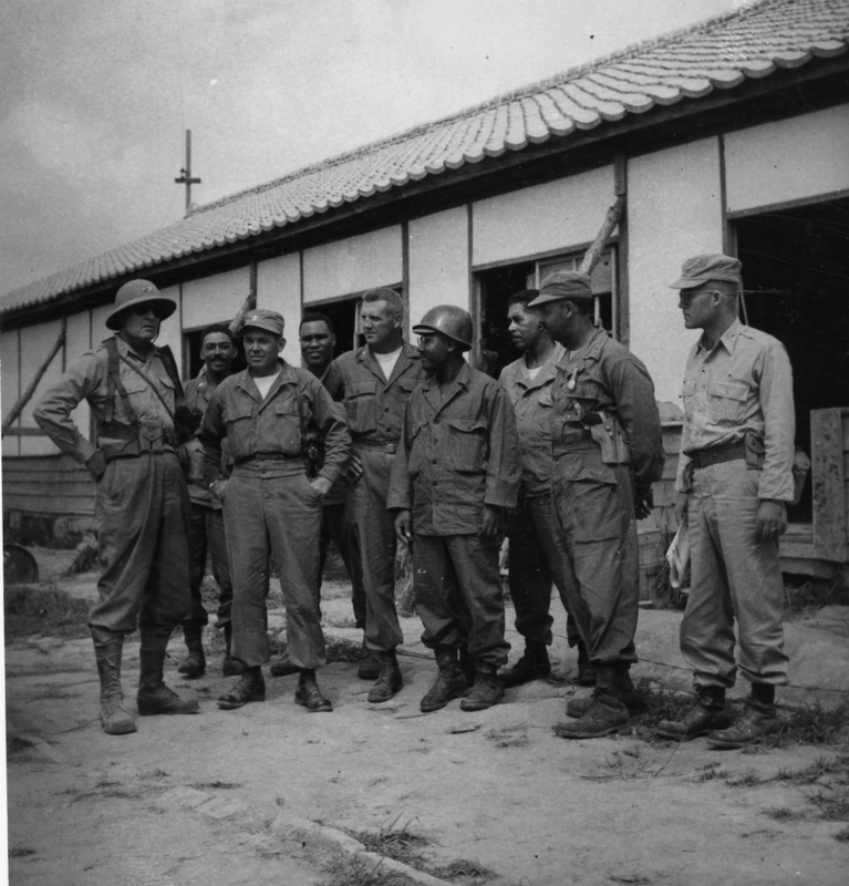 Officers of 3rd Battalion, 9th Infantry Regiment, 2nd Division, Pohang Air Base in Korea | Harry ...