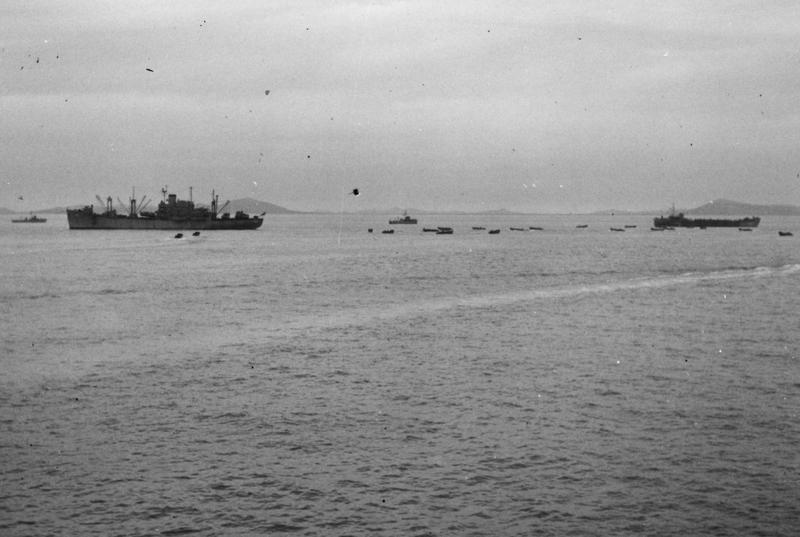 View of ship in convoy during Korean War | Harry S. Truman