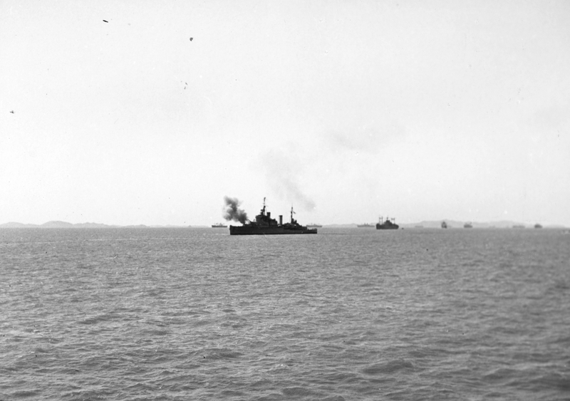 Light cruiser firing on Inchon during Korean War | Harry S. Truman