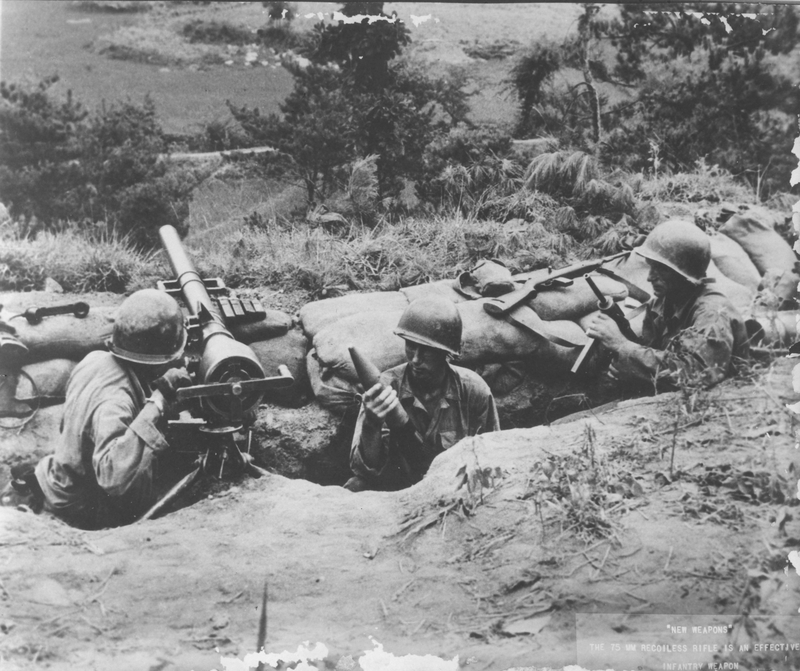 Korean War soldiers with 75mm recoilless rifles | Harry S. Truman