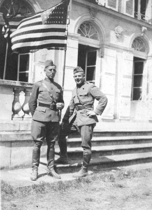 Ted Marks and Newell Paterson at Brain-Sur-Authion | Harry S. Truman