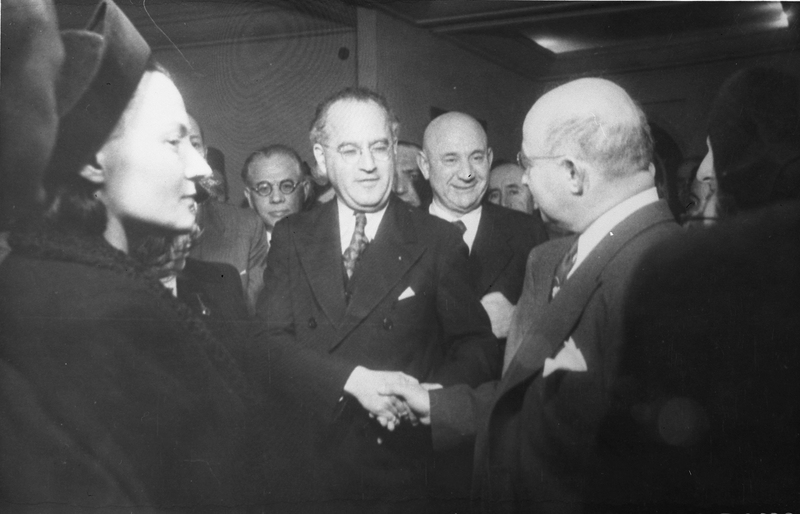 Several Unidentifed People Greet Eddie Jacobson | Harry S. Truman