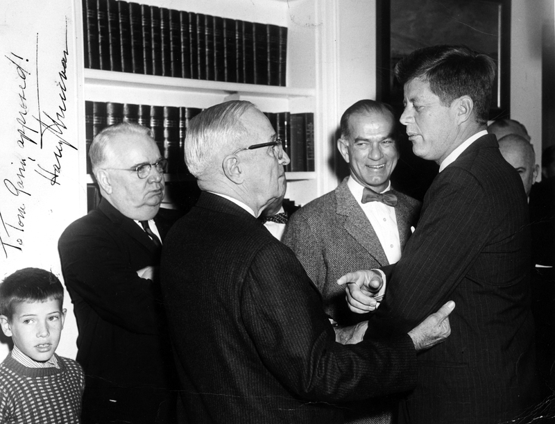 Former President Harry S. Truman and President Kennedy at the White ...