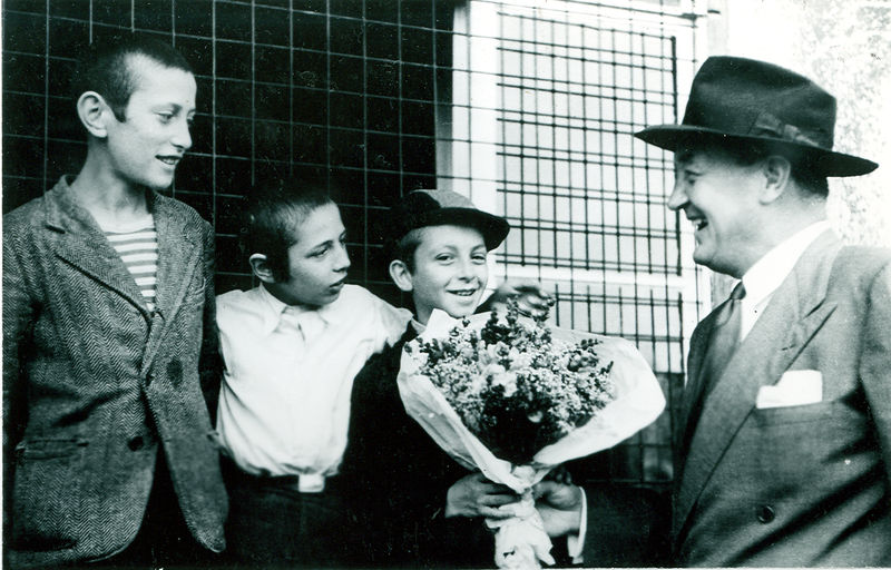 Edwin Pauley with Boys Born in the Nazi-Buchtenwald Concentration Camp ...