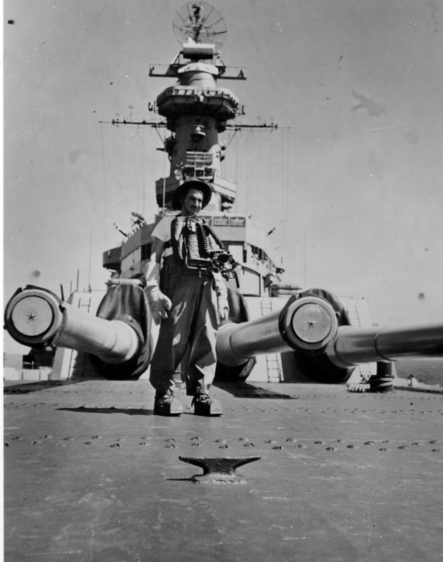 Pollywog Merriman Smith Watches for Davy Jones Aboard the U.S.S ...