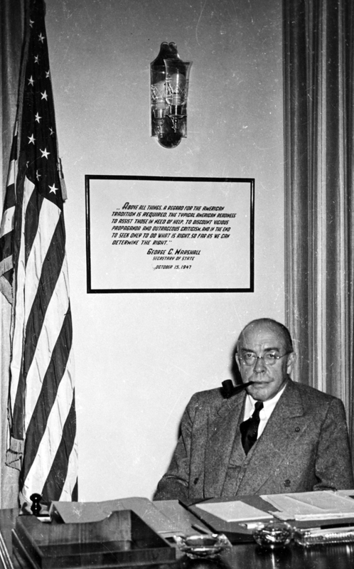Ambassador Stanton Griffis at his Desk in Warsaw, Poland | Harry S. Truman