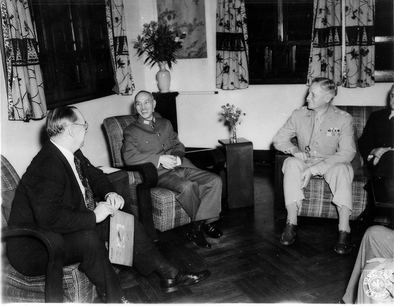 Donald M. Nelson, Generalissimo Chiang Kai-Shek, and Major General ...