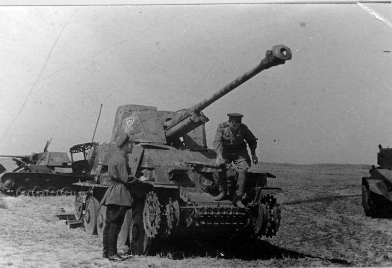 German Tanks Near Stalingrad, Taken from Captured German Soldiers ...