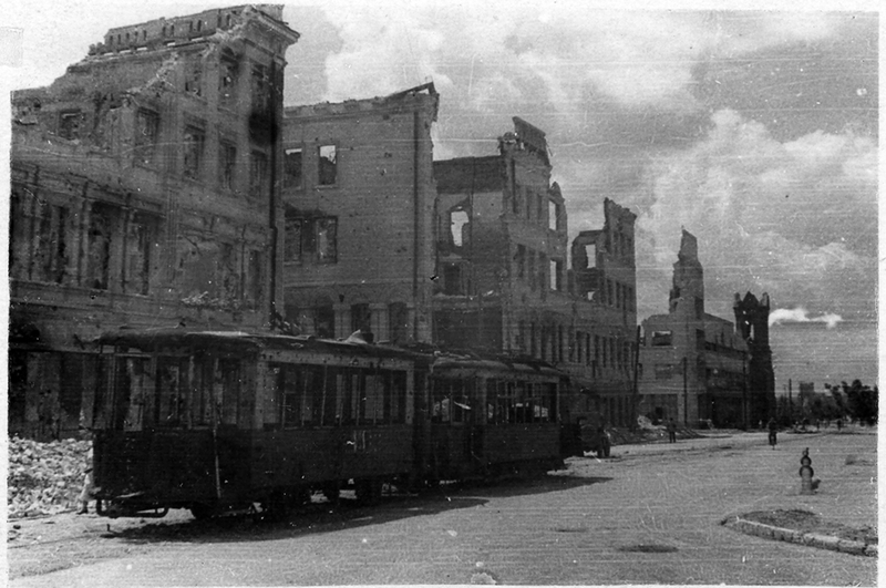 Block of Buildings Destroyed by German Bombs in Stalingrad | Harry S ...
