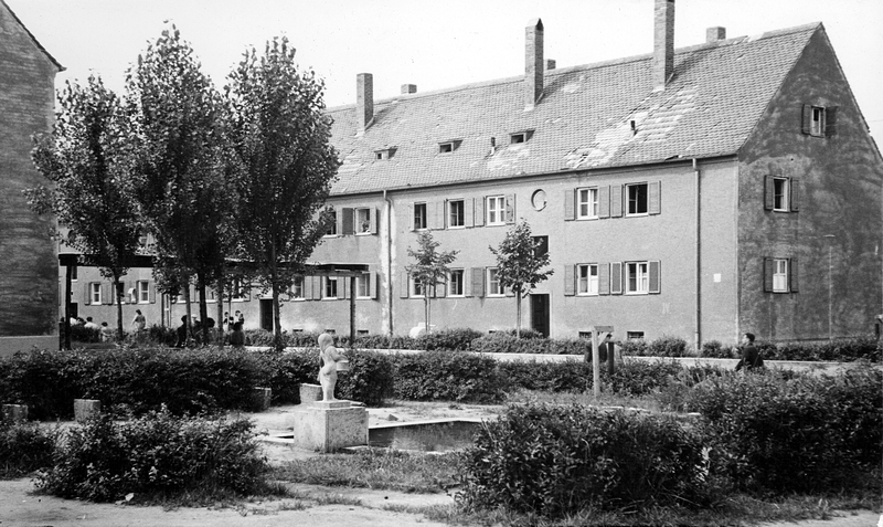 Apartment at Jewish Displaced Persons camp in Furth, Germany; U.S ...