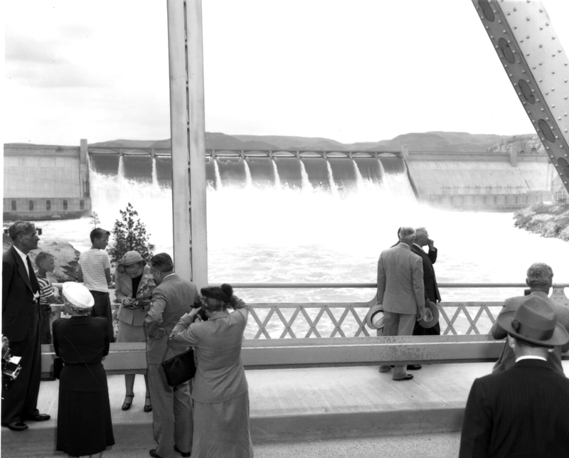 President Truman, Margaret Truman, and Others Overlooking the Grand ...