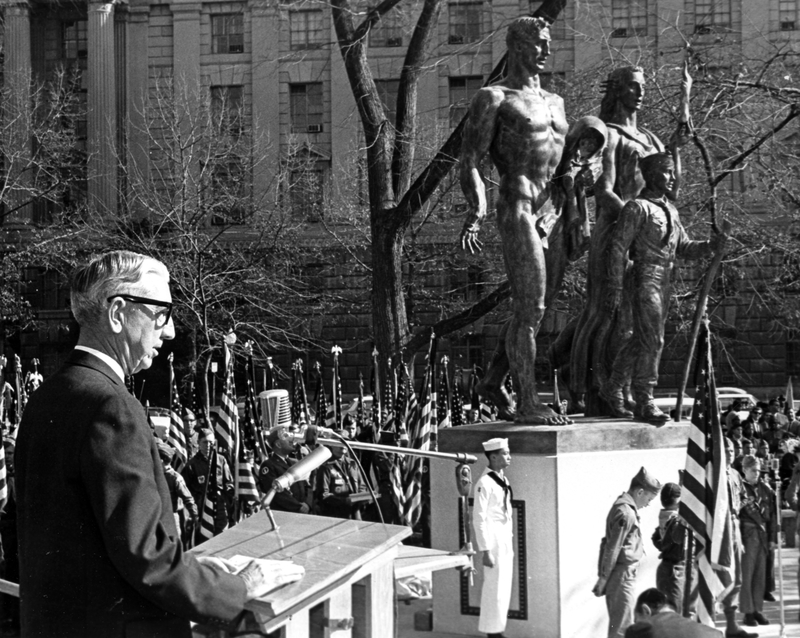 Associate Justice Tom C. Clark Speaking at Boy Scout Memorial ...