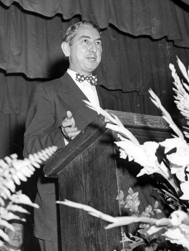 Attorney General Tom C. Clark Standing At Podium | Harry S. Truman