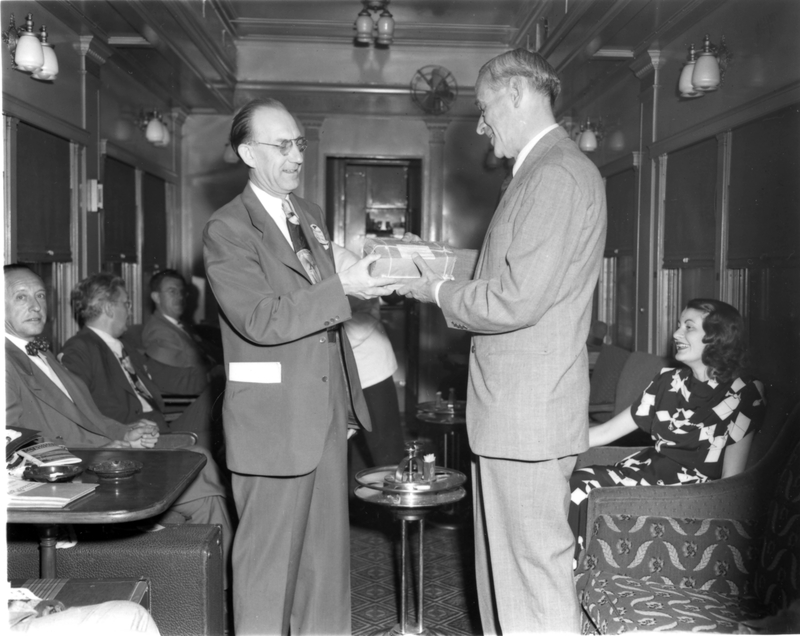 Charles Ross Receives Gift Aboard the Truman Campaign Train | Harry S ...