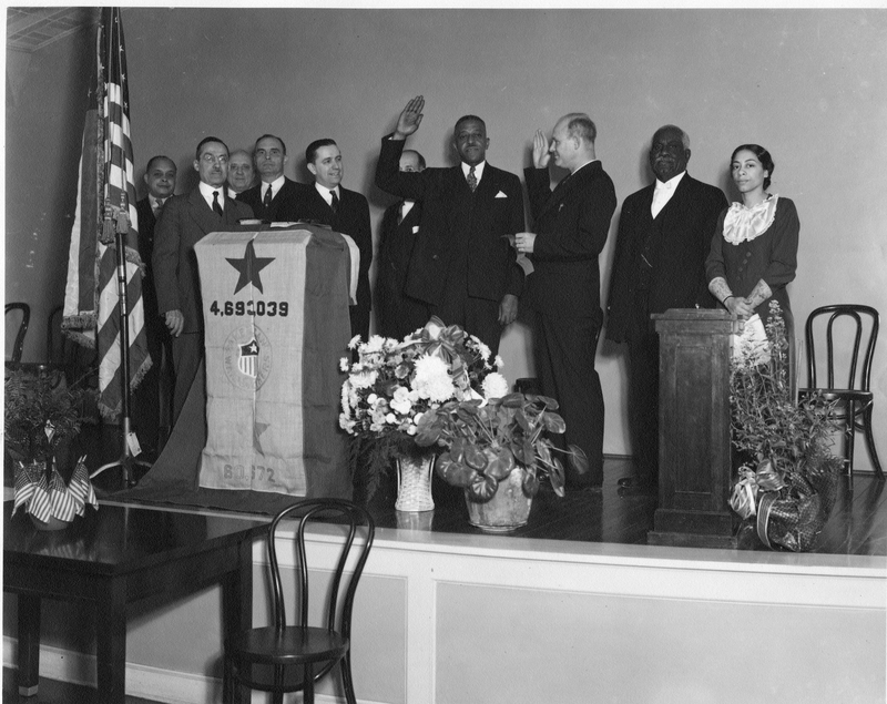 Unidentified Man Sworn In | Harry S. Truman