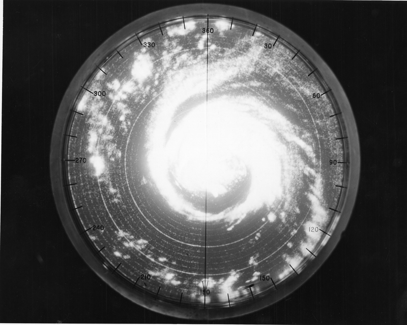 Radar Scope Photograph of Florida Hurricane | Harry S. Truman