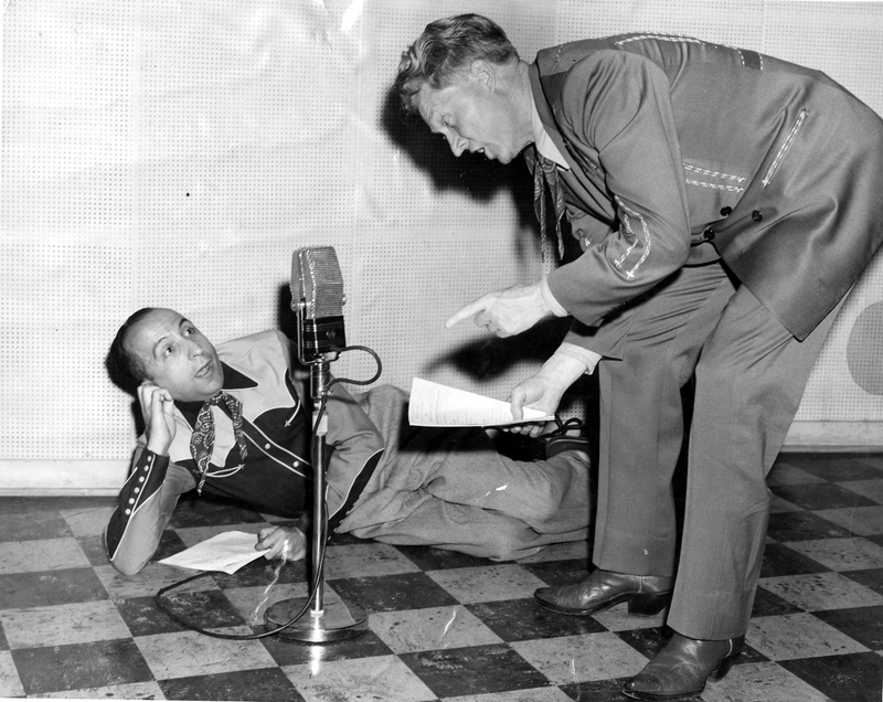 Frank Seeley and Redd Harper in the Armed Forces Radio Service (AFRS ...