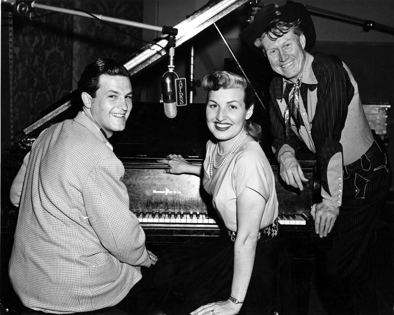 Redd Harper in the Armed Forces Radio Service (AFRS) Recording Studio ...