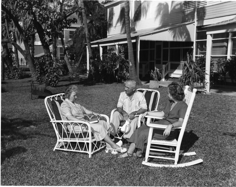 The Truman Family Poses for Pictures Outside The Little White House ...