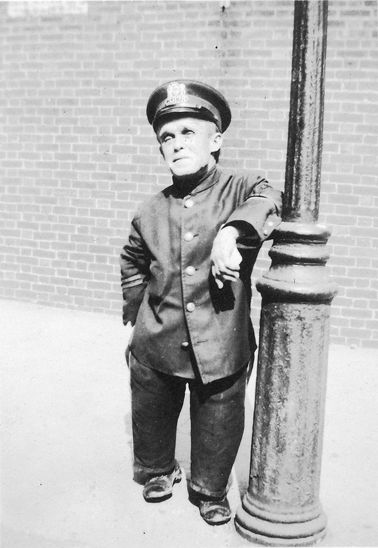 Midget Standing By Light Pole Harry S Truman